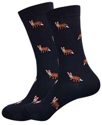 Generic Chaussettes Fox Gift - Bleu marine - Taille adulte 40-48