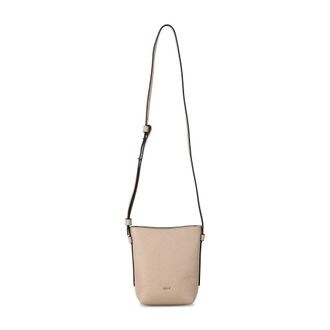 Abro Elegante Leder-Schultertasche - - Bags - Damen - Beige - ONE SIZE