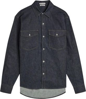 J.W.Anderson chemise en jean &agrave; manches longues - Bleu