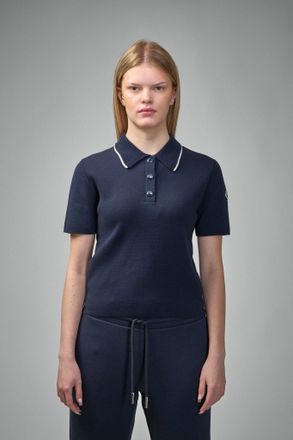 Moncler Knit Cotton Polo Shirt