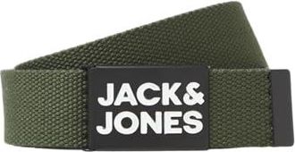 Jack & Jones Ceinture tissée Jacbirk, Kaki, 105 cm