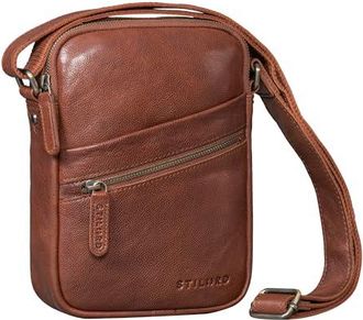 STILORD Naro Sac Bandouli&egrave;re Homme Cuir Petit - Sac Crossbody en Cuir V&eacute;ritable Compact pour Tablette 10 - Sac Messenger Petit pour Quotidien & Voyage Couleur