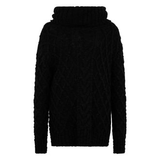 Philosophy di Lorenzo Serafini Schwarzer Pullover mit langen &Auml;rmeln und lockerem Schnitt. - - Knitwear - Damen - Schwarzk - L