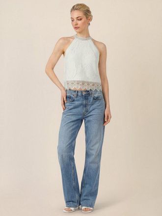 Apart Blusentop mit geh&auml;keltem Saum