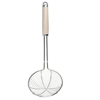 KitchenAid Araignée / Écumoire à Friture en Inox - Couleur Blanc Amande