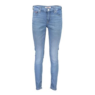 Tommy Hilfiger Femme, Jeans, Bleu, Taille: W32 L30 Jean Skinny Bleu avec Effet Lavé