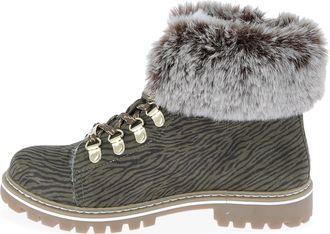 Les Tropeziennes dresco Damen Lacen Stadtschuhe f&uuml;r Schneestiefel, Khaki, Zebra, 39 EU