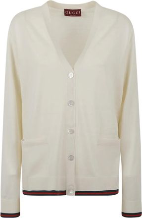 Gucci Cardigan mit V-Ausschnitt - Nude