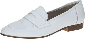 Caprice Damen Slipper aus Leder Elegant, Weiß (White Nappa), 38.5 EU