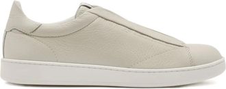 Bally Sneakers aus gekörntem Leder - Nude