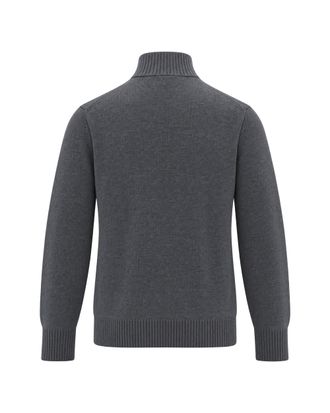 Lacoste Half-Zip Wool Sweater - Gray