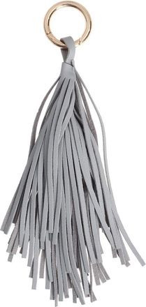 Pretyzoom Quasten Schl&uuml;sselanh&auml;nger PU Leder Grau Quast Anh&auml;nger Schl&uuml;sselbund Rucks&auml;cke Handtasche Autoschl&uuml;ssel Dekoration Geburtstag Jubil&auml;um Freundschaft Ge