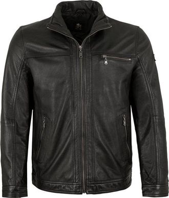 Otto Kern Lederjacke Men-103 OTTO KERN- Herren Echtleder Lederjacke Lammnappa schwarz