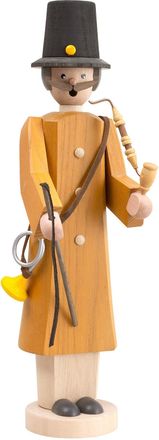 Seiffener Volkskunst | R&auml;uchermann aus dem Erzgebirge Die Langen | R&auml;ucherfigur 32 cm | R&auml;ucherm&auml;nnchen erzgebirgisches Original | 12707 | Generalpostmeister