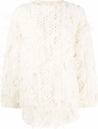 Valentino Damen, Strickwaren, Beige, SGr&ouml;&szlig;e