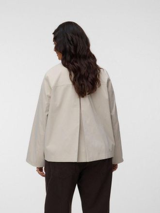 Vero Moda Curve Kurzjacke VMCCHELSEAPOPPY SHORT JACKET CUR Kunstfaser