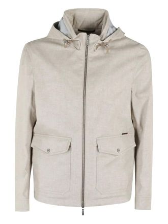 Moorer Klassische Kapuzenjacke - Nude