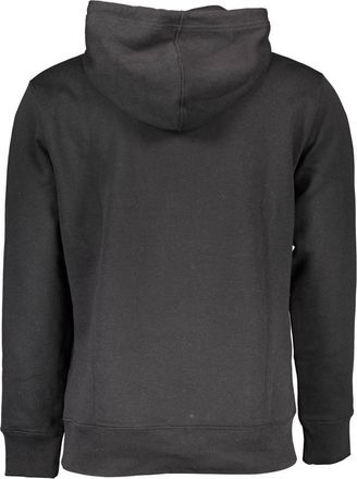Calvin Klein Logo-Embroidered Cotton Hoodie - Black