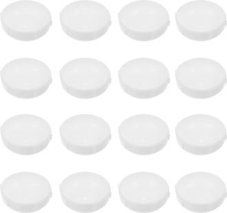 SOLUSTRE Baluue 16 St&uuml;ck Teiliges Wei&szlig;e rutschfeste Stuhlbeinschoner aus Langlebigem Kunststoff Praktische M&ouml;bel Tischbeinsocken Sch&uuml;tzen Fu&szlig;b&ouml;den vor Kratzern