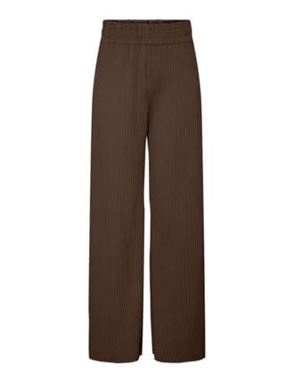Vero Moda Y.A.S Yasalisa Hw Pantalon S. Noos, Chocolat, 38