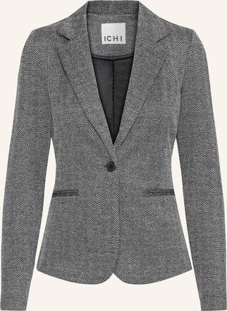 Ichi Jacquard-Blazer Ihkate grau