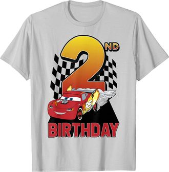 Disney Pixar Cars Lightning McQueen 2nd Birthday Peel Out T-Shirt