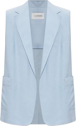 Sportmax Femme, Vestes, Bleu, Taille: 38 FR Maggio Vest