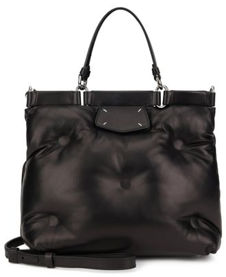 Maison Margiela Womens Tote Bag Glam Slam Black Calfskin