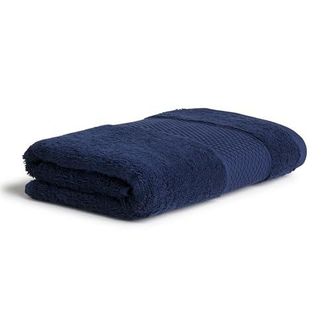 M&ouml;ve Pure Luxury Serviette de Toilette 100% Coton &eacute;gyptien Bleu Marine 50 x 100 cm