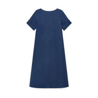 Maliparmi Maliparmi, Femme, Robes, Bleu, Taille: 46 FR Robe intemporelle en lin