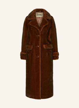 Herno Herno Kunstpelz-Mantel braun