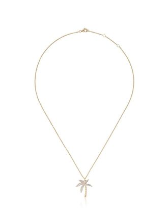 Yvonne Léon collier en or 18ct à pendentif palmier