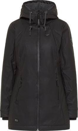 Ragwear Damen Regenjacke Regenmantel ZUZKA RAINY aus Wasserdichtem Material mit wasserdichten N&auml;hten gef&uuml;ttert mit kuscheligem Teddy-Stoff (DE/NL/SE/PL, Alpha