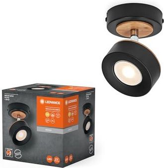 Ledvance DECOR SPOT PLUTO, 4,8W, 300lm, schwarz, Spotleuchte, verstellbare Köpfe, vielseitig anwendbar, Innenraumspot, warmweiße Lichtfarbe, hochwertige Optik,