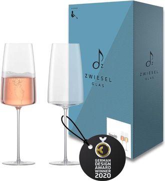 Zwiesel Glas Sektglas leicht & frisch Simplify (2-er Set), in Handarbeit mundgeblasene Sektgl&auml;ser mit Moussierpunkt, Tritan-Kristallgl&auml;ser f&uuml;r Perlwein (Art.-Nr. 1