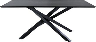 ebuy24 Piazza Esstisch 90x180cm schwarz