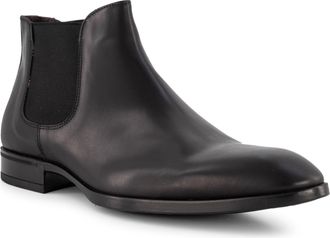 Rosso E Nero Herren Boots schwarz Glattleder