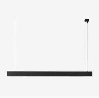 Sklum Sklum - Plafonnier led linéaire en aluminium (120 cm) Sevora Noir