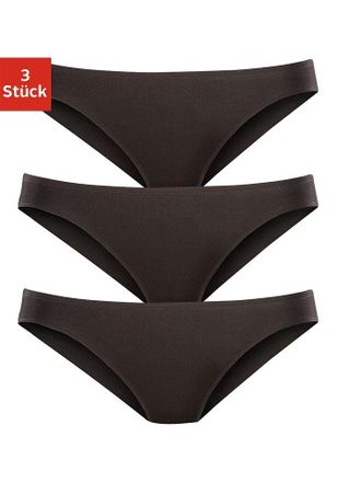 Lascana Bikinislip LASCANA aus hochwertiger Modal-Qualit&auml;t, Damen, Gr. 32/34, schwarz, Obermaterial: 94% Modal (TENCEL), 6% Elasthan, unifarben, k&ouml;rpernah, Un