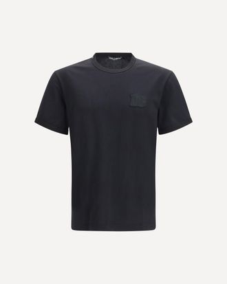 Dolce & Gabbana Cotton T-shirt with patch Male 48