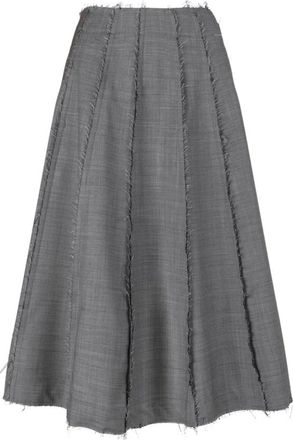 Nine In The Morning Femme, Jupes, Gris, Taille: W25 Grey Textured Maxi Skirt