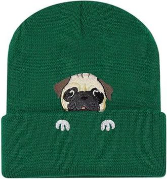 Generic Bonnet Femme Hiver Bonnet Femme Chapeau Femme Hiver Confortable Classique - Ensemble Imprim&eacute; Homme Femme Automne Hiver, Tricot&eacute; Chaud avec Capuche, Ca