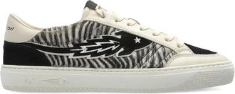 Enterprise Japan Sneakers mit Zebra-Print - Weiß