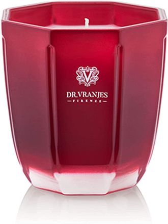 Dr. Vranjes Duftkerze - Handgefertigtes Glas, Dekorative Luxuskerze, lösungsmittelfreies Wachs (Tormalina Melograno 200 g)