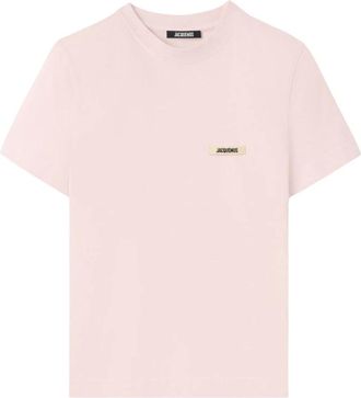 Jacquemus Femme, Tops, Rose, Taille: 44 FR T-shirt &agrave; Manches Courtes Gros Grain