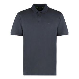 HUGO BOSS Homme, Tops, Bleu, Taille: L Polo en Piqu&eacute; de Coton