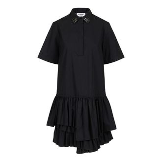 Iceberg Femme, Robes, Noir, Taille: 38 FR New Shape Short-Sleeved Dress