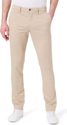 Tommy Hilfiger Herren Denton Printed Structure Mw0Mw37717 Chino, Khaki (Sandalwood), 38W / 36L