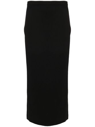 Tibi jupe mi-longue Compact Ultra - Noir