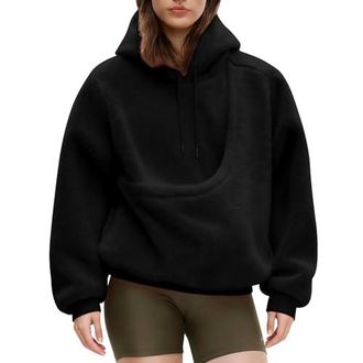 Generic 2026 Sweat &agrave; Capuche Femme avec Grande Poche Manches Longues avec Poche DKangourou Casual pour Petits Animaux, Sweat-Shirt Kangourou Chien Chat Titula